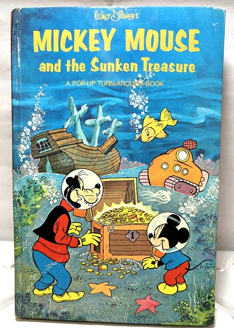 1976 WALT DISNEY Mickey Mouse and the Sunken Treasure A Pop-Up Turn ...
