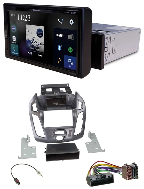 AUTORADIO USB PIONEER DAB MP3 Bluetooth per Ford Transit Connect senza ...