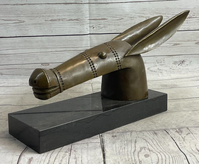 PABLO PICASSO BRONZE Sculpture Âne Tête 1950 Signée Statue Moderne ...