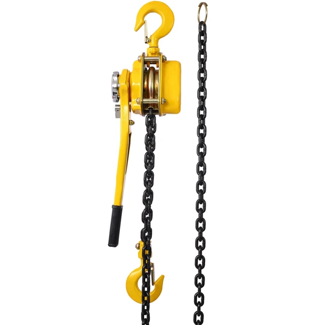 LEVER CHAIN HOIST 3 Ton 6600LBS Capacity 20 FT Chain w/ Heavy Duty ...