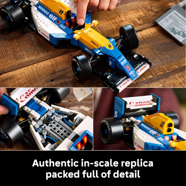 LEGO ICONS WILLIAMS Racing FW14B & Nigel Mansell - F1 Car Model Set for ...