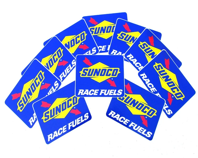 VINTAGE LOT OF 10 Sunoco 🌟Drag Racing Decals🌟 Stickers 3x4 NHRA Street ...