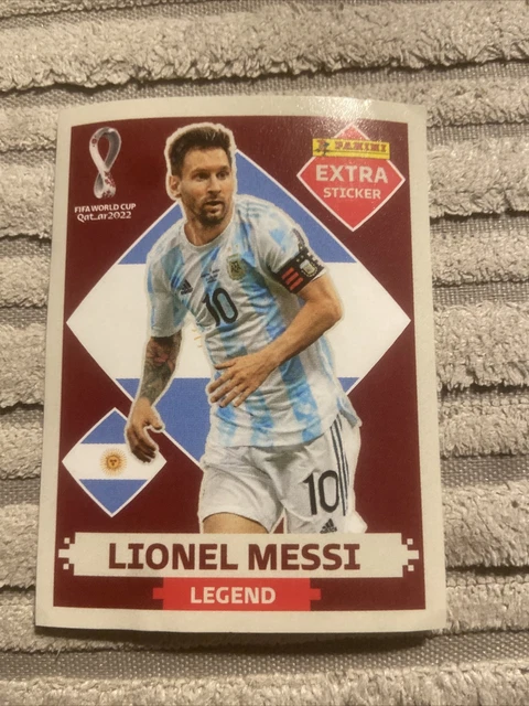LIONEL MESSI - Panini Qatar 2022 FIFA World Cup - EXTRA STICKER LEGEND ...