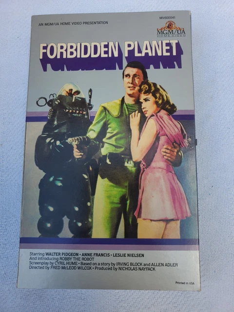 1983 FORBIDDEN PLANET Orig 1st Release VHS Tape Horror SciFi Robot ...