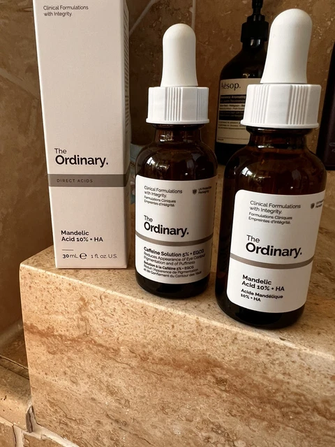 THE ORDINARY MANDELIC acid and caffeine eye solution x 2 £8.50 ...