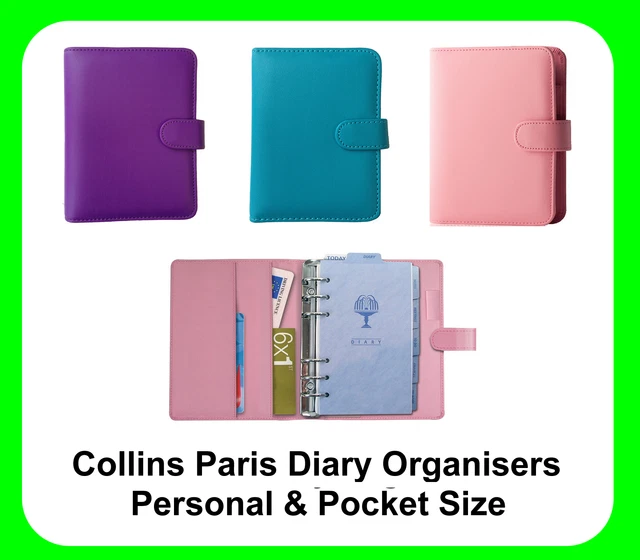 COLLINS PARIS 2024 Organiser Diary- Pink Teal Purple- Pocket or ...