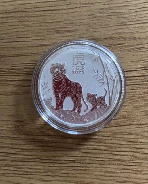 1 OZ SILBER Lunar III Tiger 2022 (Auflage: 300.000) EUR 39,00 - PicClick DE