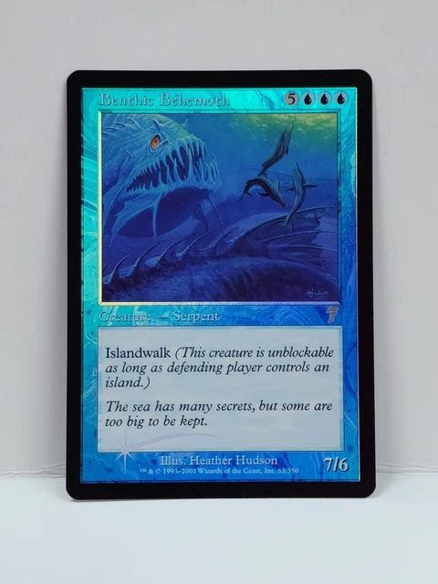 1 X FOIL Benthic Behemoth, Neuf Edition (7ED), Magic: the Gathering ...