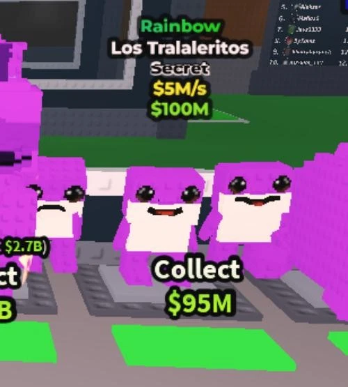 STEAL A BRAINROT SAB Secret - Los Tralaleritos + Rainbow 5M/s $13.85 ...