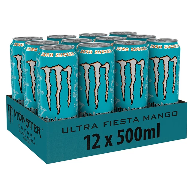 MONSTER ENERGY ULTRA Fiesta Avec Exotique Mango Zero 500ml 12er Pack ...
