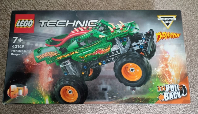 LEGO TECHNIC MONSTER Jam Dragon 2in1 Monster Truck Toy 42149 (see ...