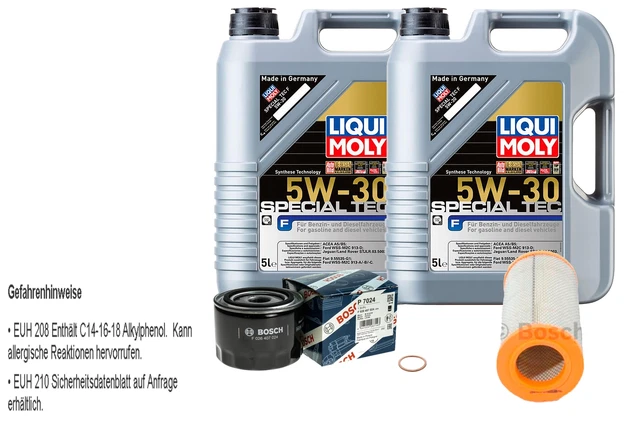 BOSCH INSPECTION SET 10 LIQUI MOLY Spécial Tec F 5W-30 pour Iveco Daily EUR 158,52 - PicClick FR