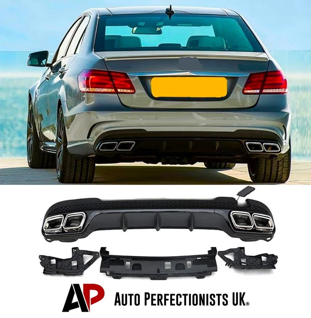 MERCEDES E CLASS W212 E63S AMG Style Gloss Black Rear Lip Valance ...
