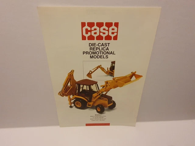 CASE POCLAIN REPLICA scale models brochure NZG etc construction plant tractor £5.00 - PicClick UK