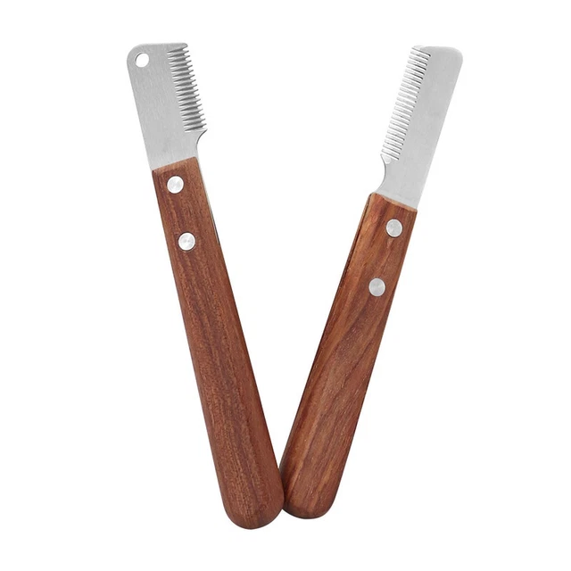 TRIMMER TOOL PORTABLE Wooded Handle Knives for Cats Dogs $21.59 ...