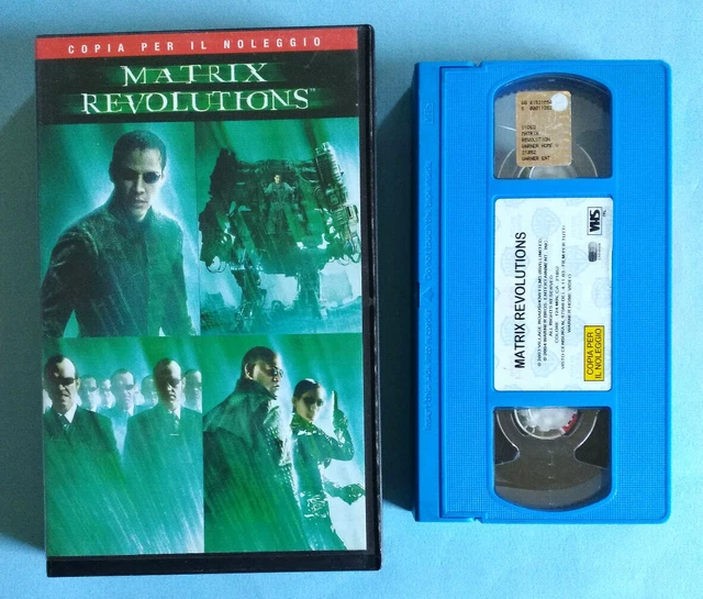VHS FILM ITA Fantascienza MATRIX REVOLUTIONS Keanu Reeves Ex Nolo (V3 ...