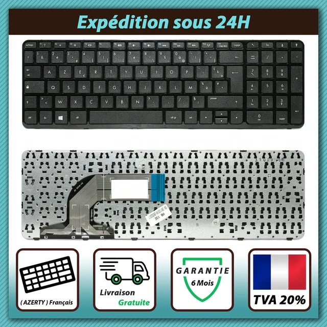 CLAVIER FRANÇAIS AZERTY HP NOTEBOOK 15-R132NF 15-R134NF ( AVEC GRILLE ...