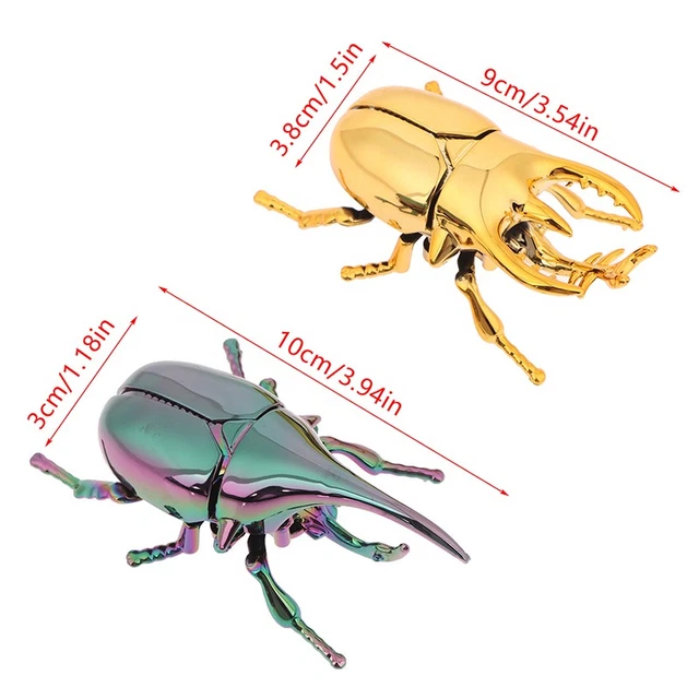 WIND UP BEETLE Bionic Toys Prankster Insect Toy Beetle Model Wind Up ...