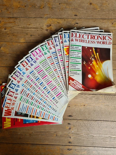 ELECTRONICS & WIRELESS WORLD MAGAZINE SET July 1996 to April 1998 (2 ...