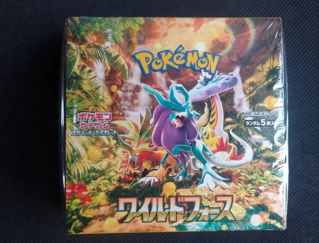 POKÉMON BOOSTER BOX WILD FORCE JP SEALED Display sv5m 30 packs Suicune ...