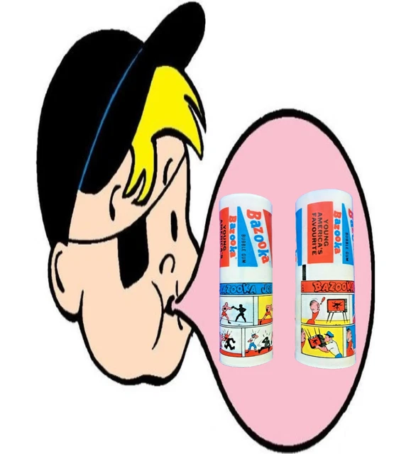 VINTAGE BAZOOKA JOE and his GANG 14 Factory Uncut A&BC Wax Gum Wrapper ...