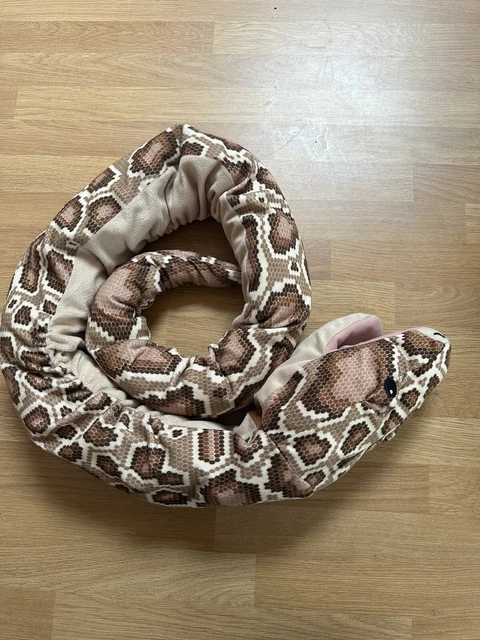 IKEA DJUNKELSKOG BURMESE Python Snake Plush Hand Puppet Stuffed Animal ...