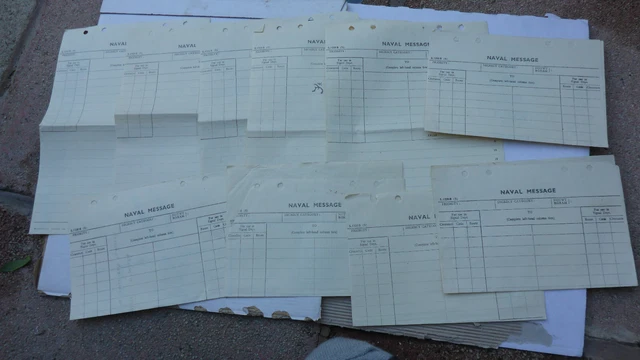 WORLD WAR TWO WWII period blank Naval messages Royal Navy £14.99 ...