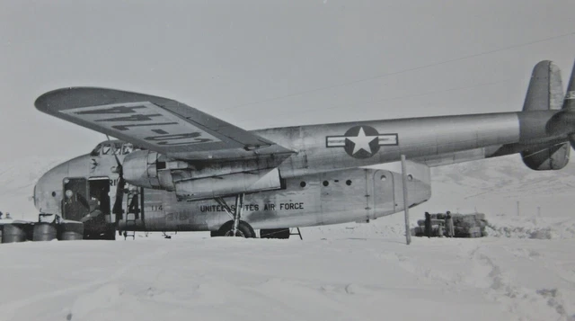 USAF FLYING BOXCAR Fairchild C-82 Packet Photo 7th Troop Carrier Sq ...