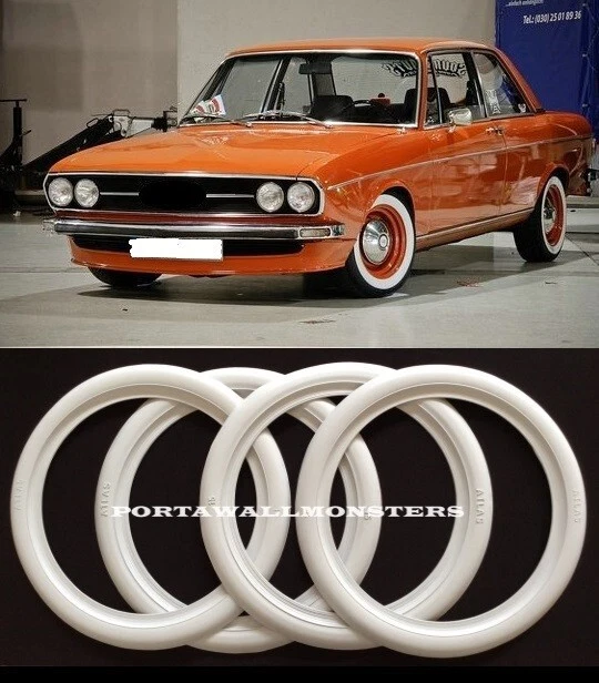ATLAS 14'' INCH White Wall Portawall Tire insert Trim set For Car 4x #7 EUR 109,03 - PicClick FR