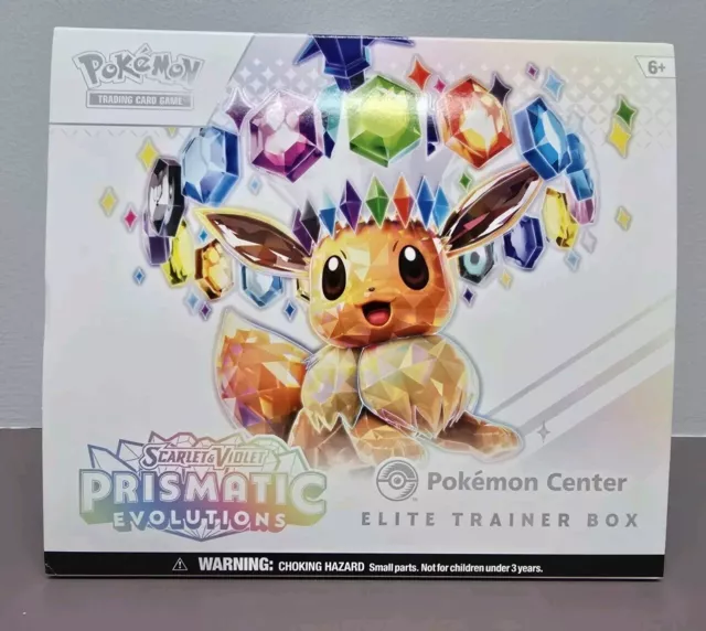 🚨EMPTY🚨 PRISMATIC EVOLUTIONS Pokemon Center Elite Trainer Box ETB w/ No Cards $6.99 - PicClick CA