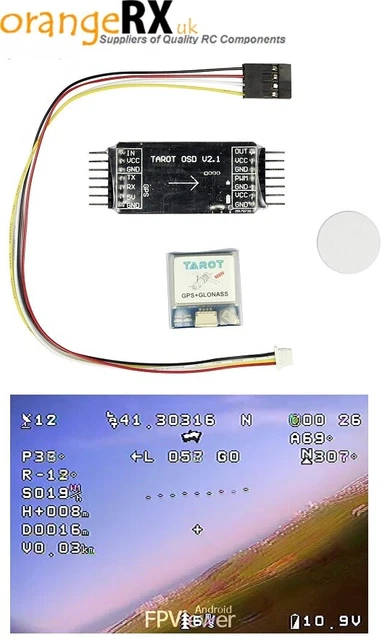 FPV OSD IMAGE Overlay & GPS Module System Tarot TL300L2 VTX Cam orangeRX -UK EUR 74,40 - PicClick DE