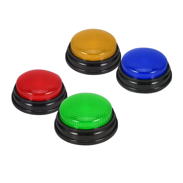 LOT DE 4 Buzzers pour Jeux de Questions-Réponses pour la Salle de ...