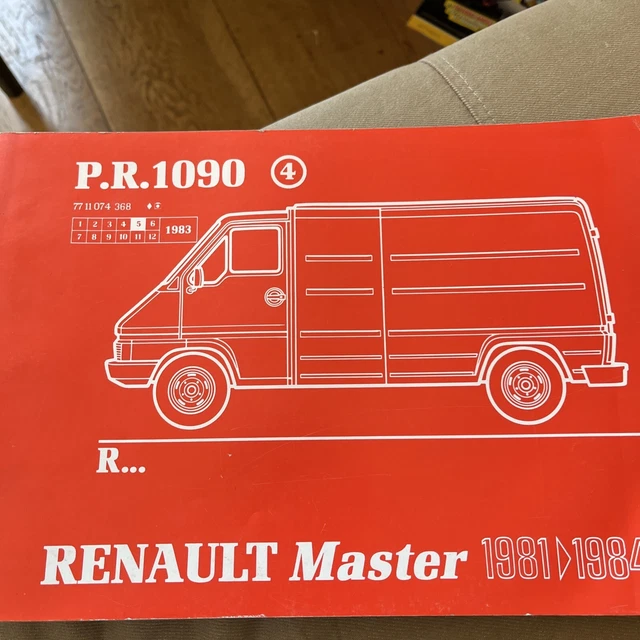 RENAULT MASTER R Catalogue pieces Rechanges Detachees PR 1090 4 Parts List 1984 EUR 19,90 ...