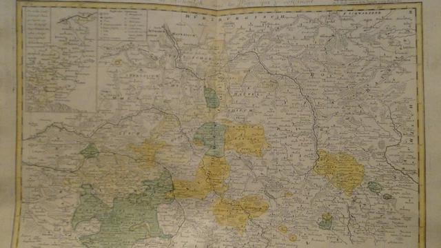 HOHENLOHE GRAFSCHAFT/FÜRSTENTUM ORIGINAL Kupferstich Landkarte von 1748 EUR 160,00 - PicClick DE