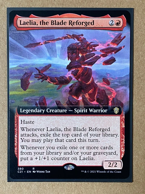 LAELIA, THE BLADE Reforged EXTENDED RARE Strixhaven Commander C21 Magic ...