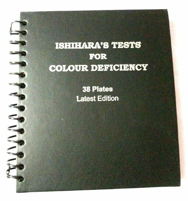 NEW ISHIHARA TEST Book 38Plate Test For Ophthalmology Color Blindness ...