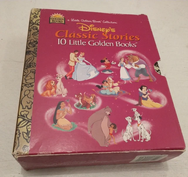 1996 DISNEY'S CLASSIC Stories 10 Little Golden Books Complete Set w ...