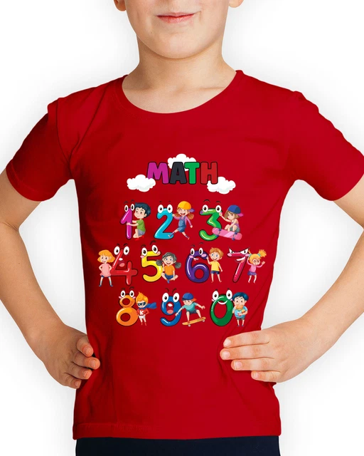 NUMBERS DAY 2024 Math Symbols School Fun Gift Funny Boys Girls Kids T ...