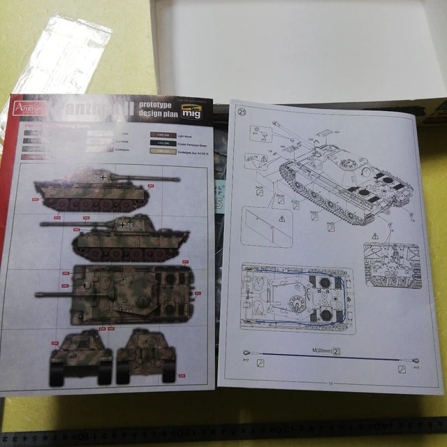 1/35 AMEW SINN Hobby Panther II mit Radierteilen, Glieder- und Länge ...