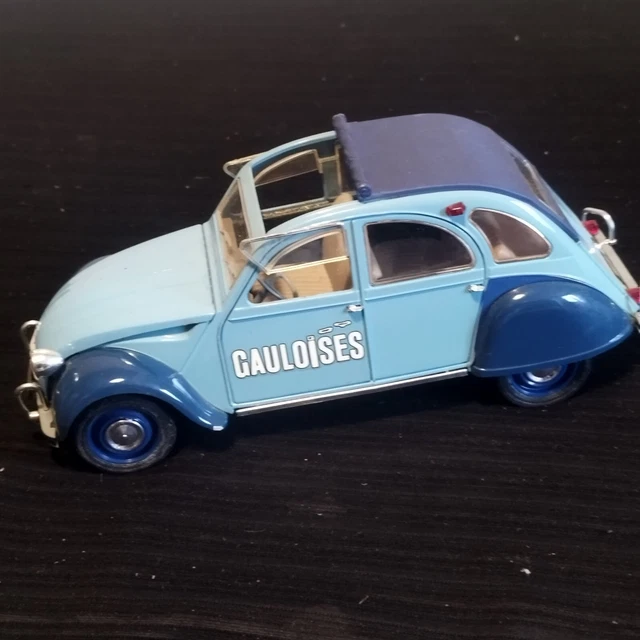 RARE CITROËN 2CV Solido Gauloises 1/17 Véhicule Miniature De Collection ...