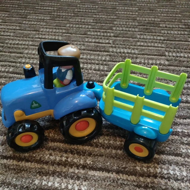 EARLY LEARNING CENTRE Toy Tractor, Trailer and farmer £0.99 - PicClick UK