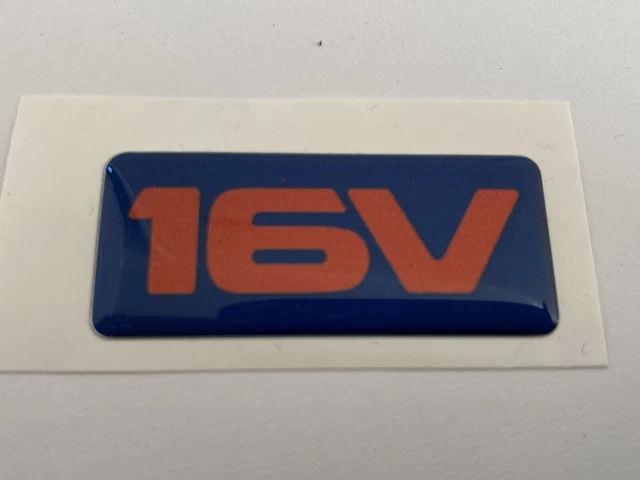 16 VALVE 16V Alloy Wheel Badge Emblem Sticker Corsa Astra Nova Vectra ...
