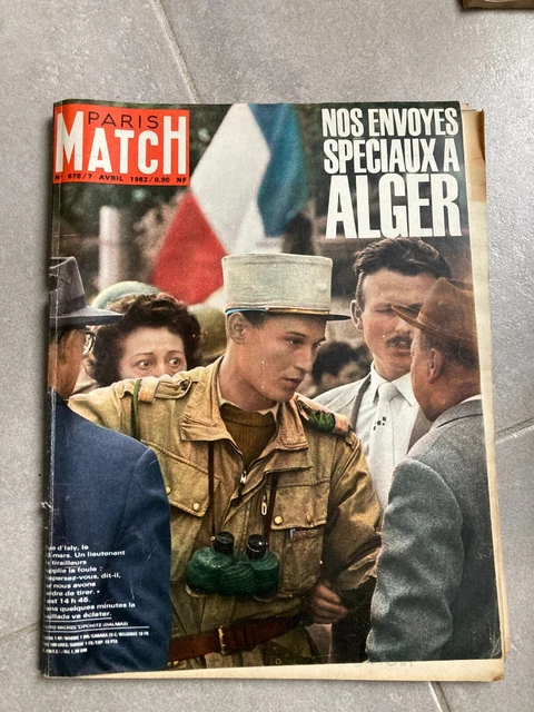 PARIS MATCH N°678 07/04/1962 Alger Pub Bardot Griffith Greco Burton ...