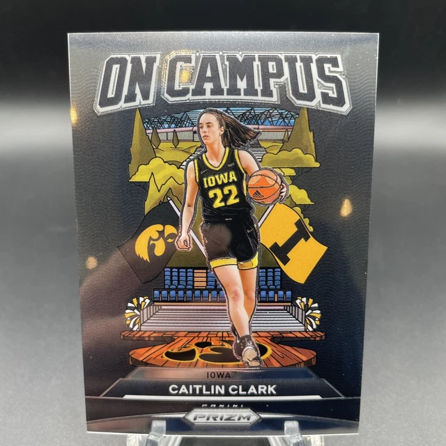2024 Caitlin Clark Collection Cc H On Campus Case Hit Black Jersey Ssp
