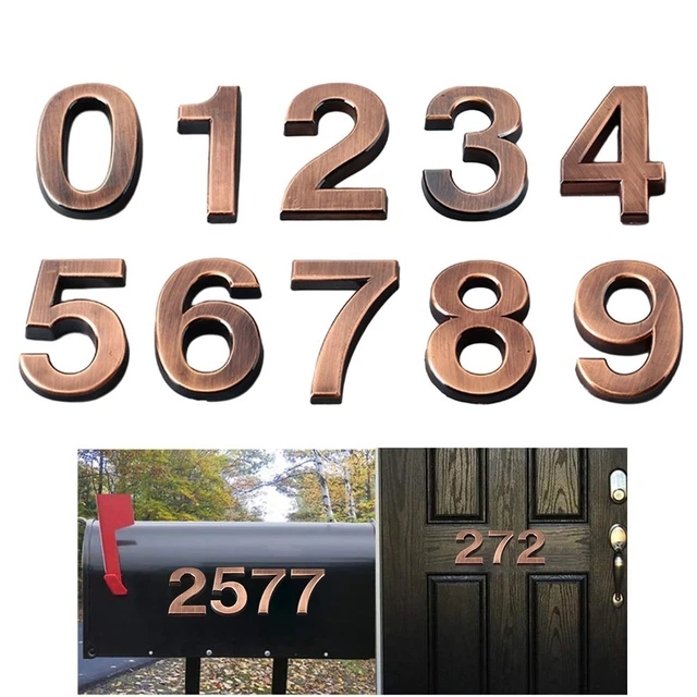DIGITAL HOUSE NUMBER Address Numbers Mailbox Numbers10pcs/set Practical ...
