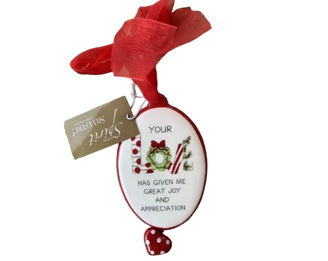 YOUR LOVE HAS Given Me Great Joy and Appreciation Christmas Ornament $8 ...