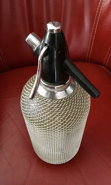 ANCIENNE ET BELLE bouteille Siphon Eau de Seltz, modèle grillagé. EUR ...