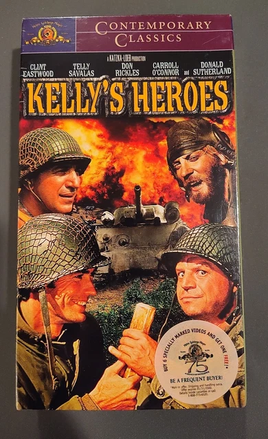 KELLY'S HEROES VHS Clint Eastwood, Telly Savalas, Don Rickles Brand New ...