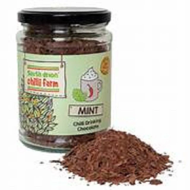 SOUTH DEVON CHILLI Farm 'Mint' Chilli Drinking Chocolate in a Jar 200g ...