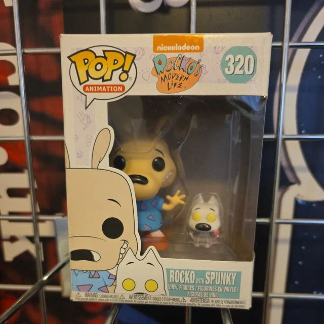FUNKO POP! NICKELODEON Rocko's Modern Life Rocko with Spunky #320 Vinyl ...